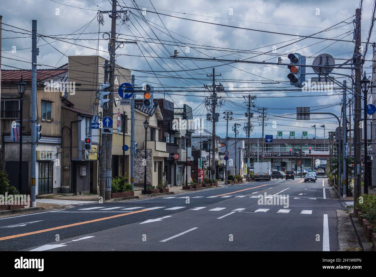 Rooftops of Sakata, Yamagata Prefecture. Shooting Location: Yamagata ...