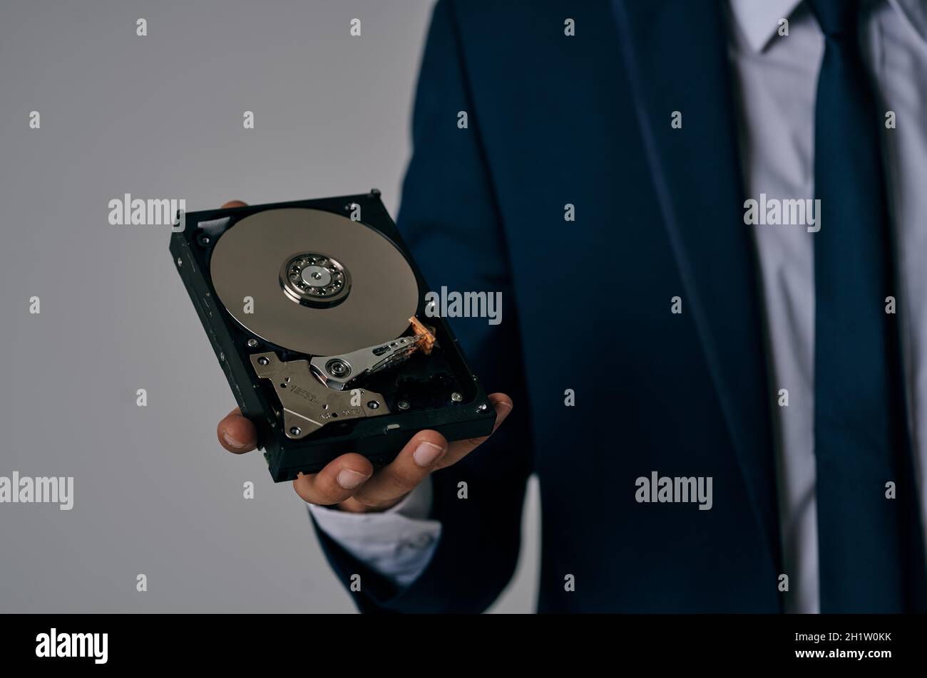 HDD technology hard drive office Stock Photo - Alamy
