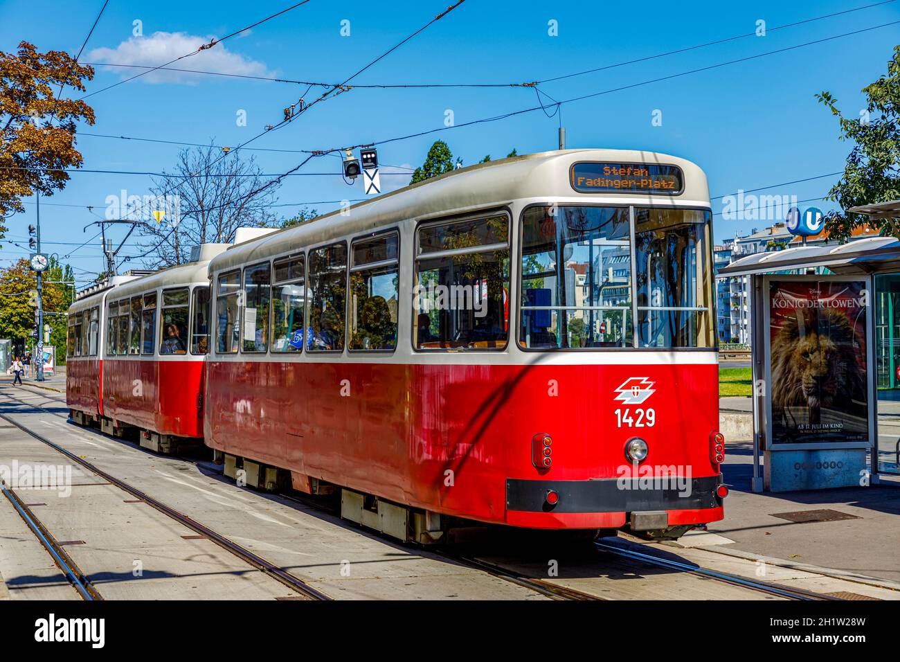 Vienna, Austria - September 16, 2019: Original local Vienna tram is ...