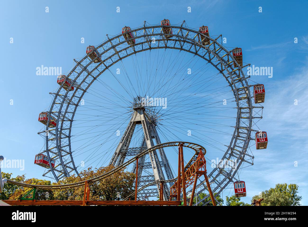 The Vienna Prater is a modern theme park with over 250 attractions that ...