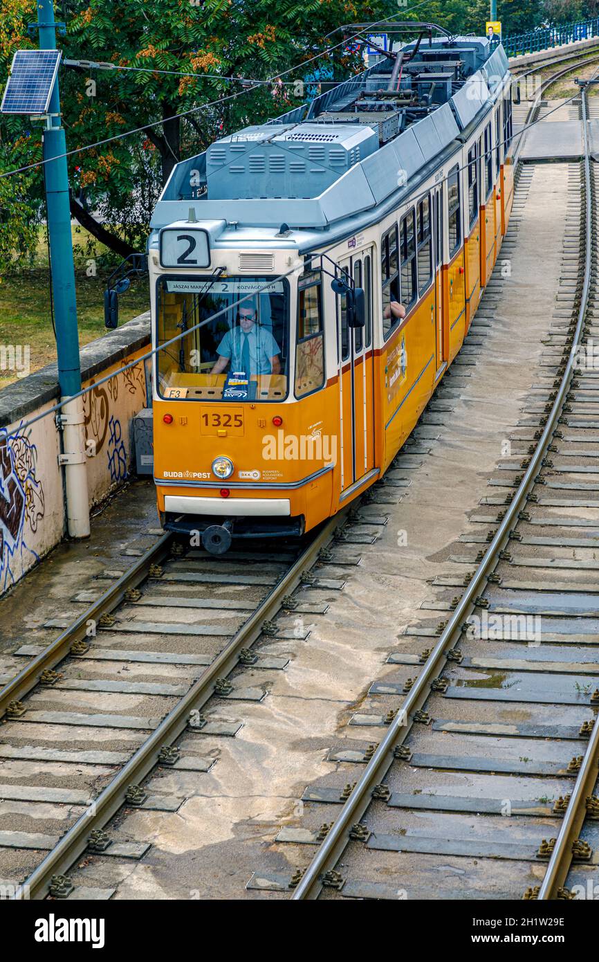 Budapest, Hungary - September 15, 2019: The Budapest tram network is ...