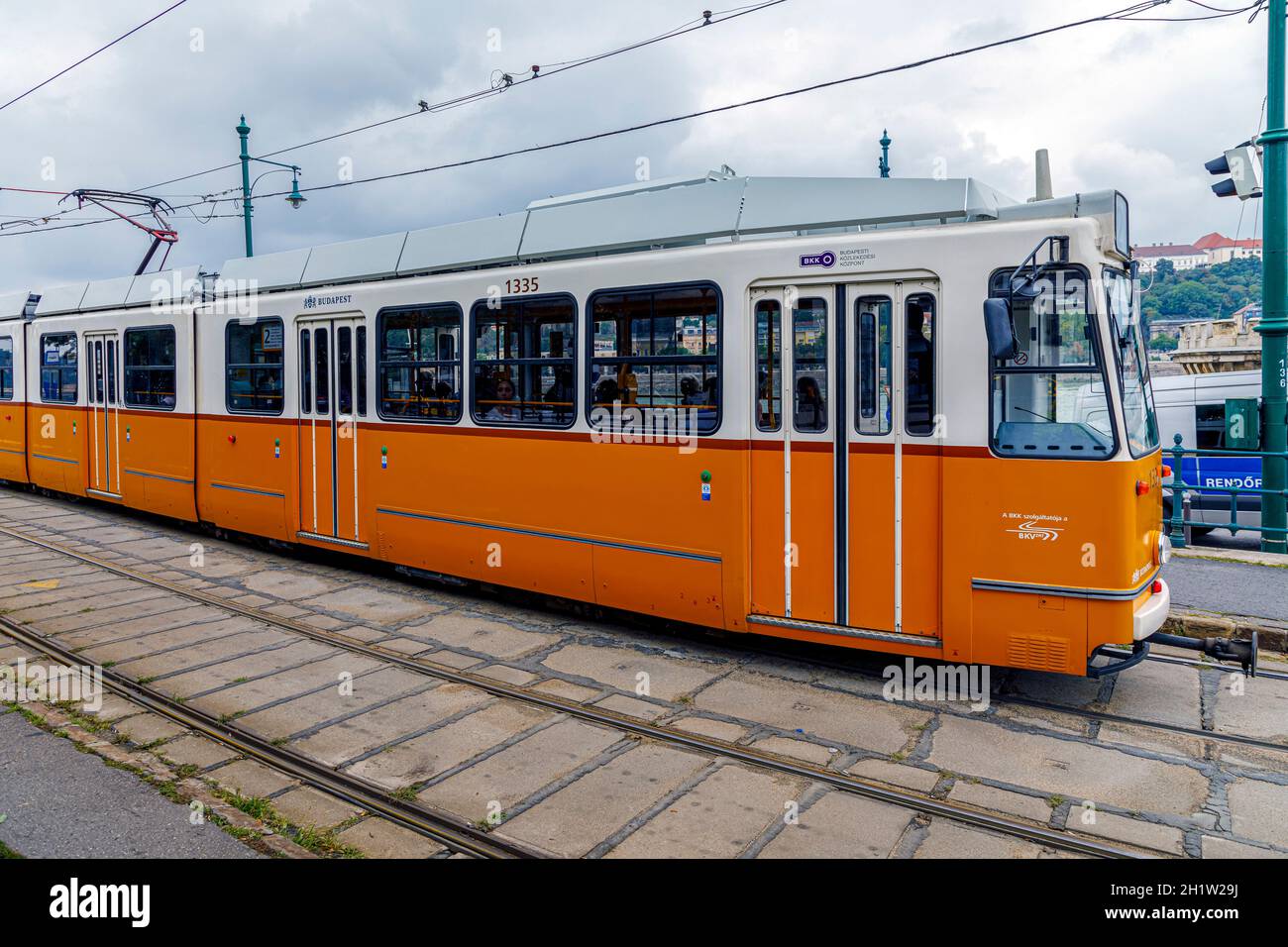 Budapest, Hungary - September 15, 2019: The Budapest tram network is ...