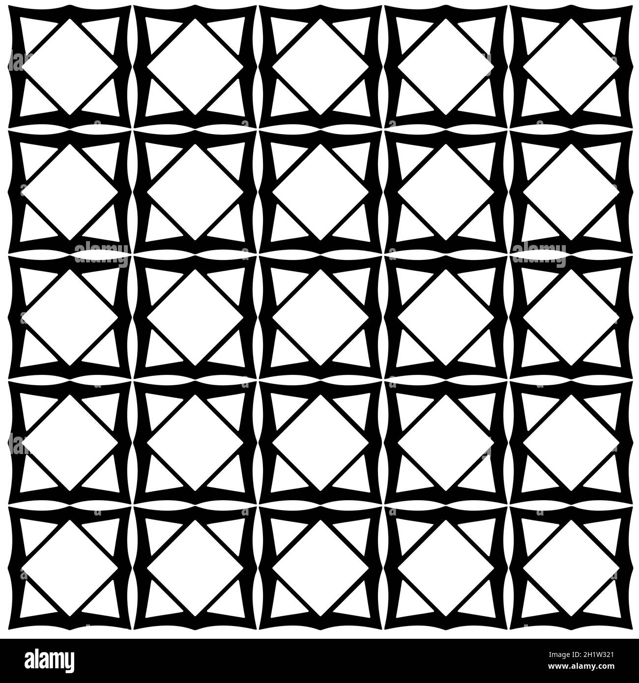 Seamless vector pattern in geometric ornamental style. Black pattern ...