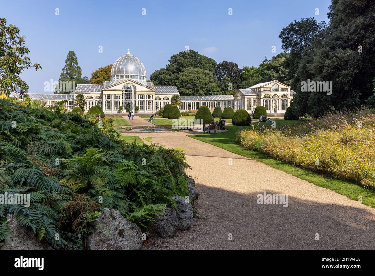 The Great Conservatory in the gardens of Syon House, built by Charles ...