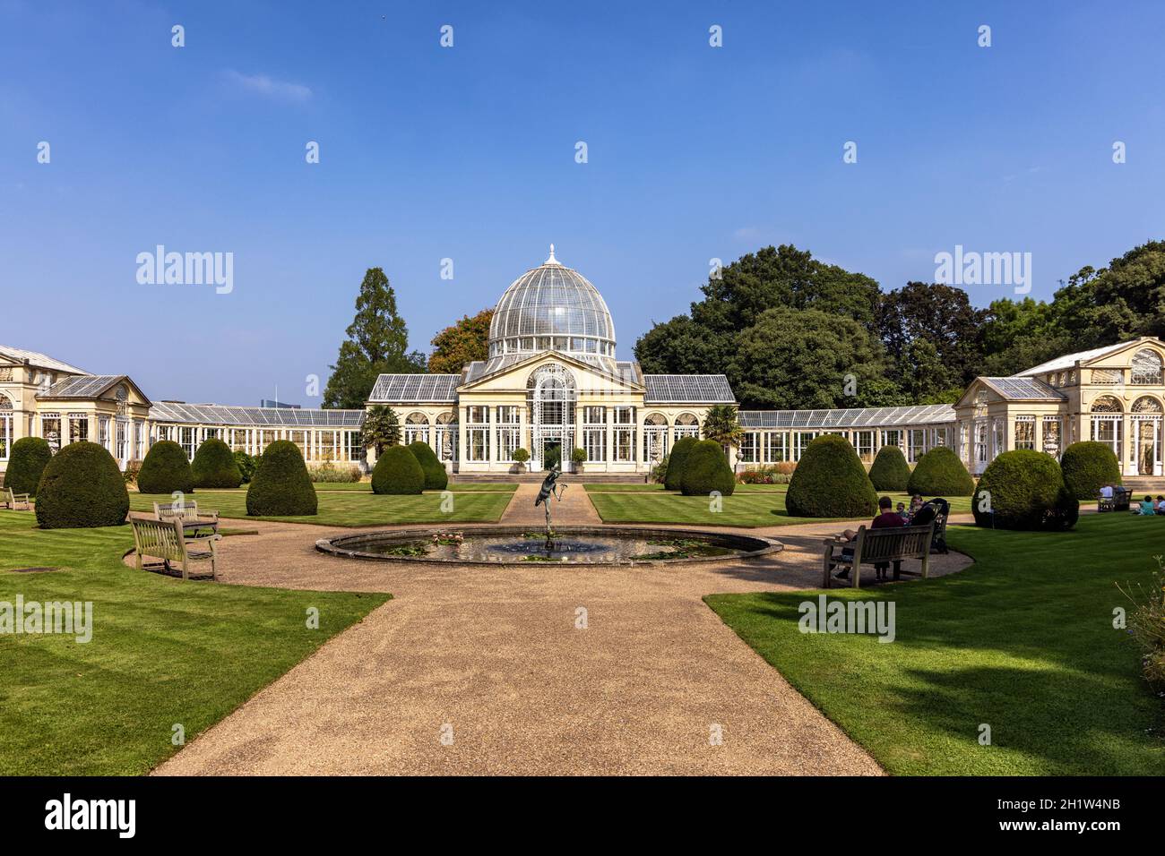 The Great Conservatory in the gardens of Syon House, built by Charles ...