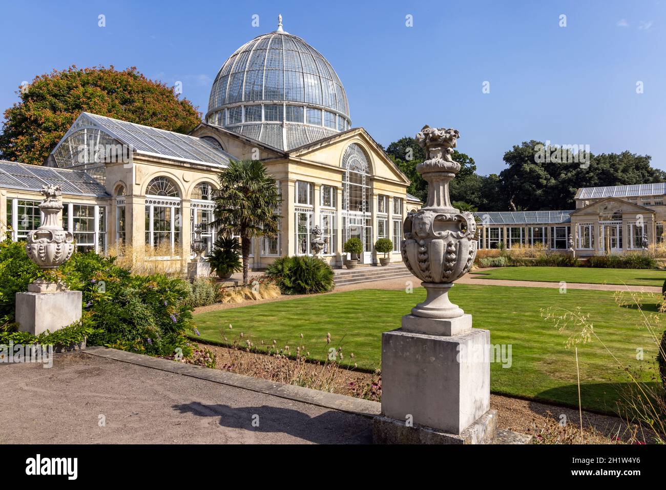 The Great Conservatory in the gardens of Syon House, built by Charles ...