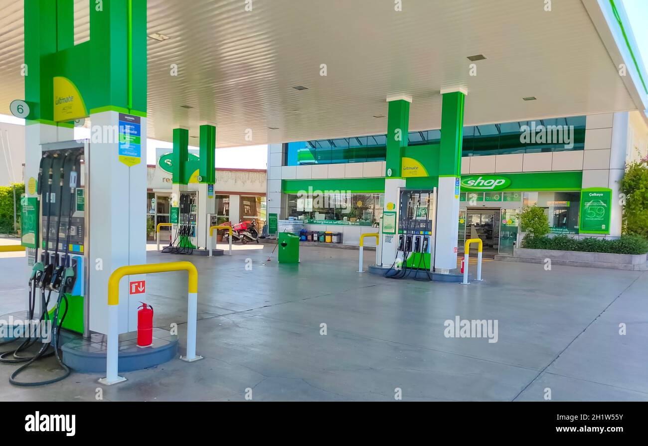 Antalya, Turkey - May 11, 2021: BP petrol station at Antalya, Turkey on ...