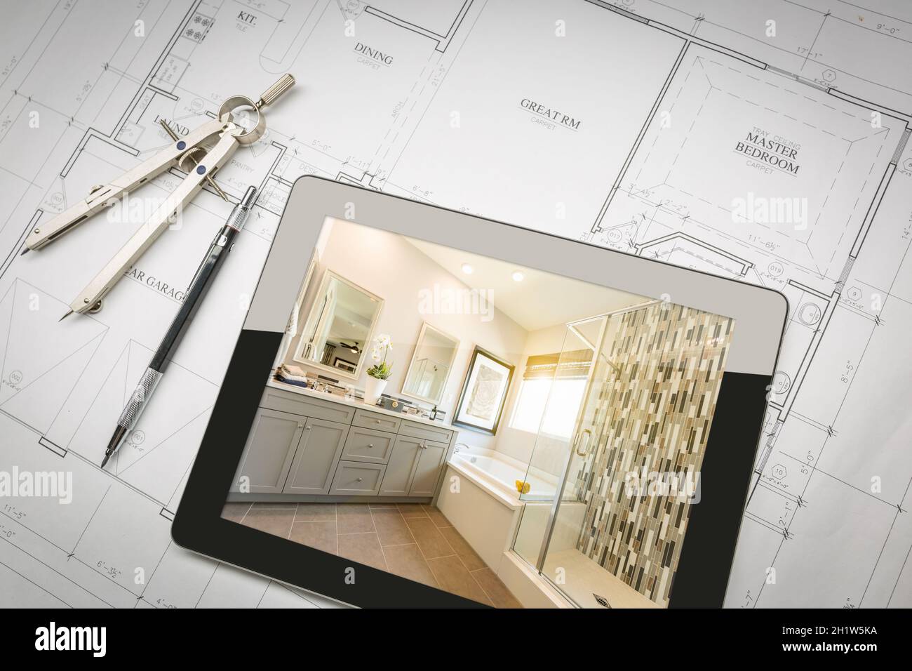 Custom house plans hi-res stock photography and images - Alamy