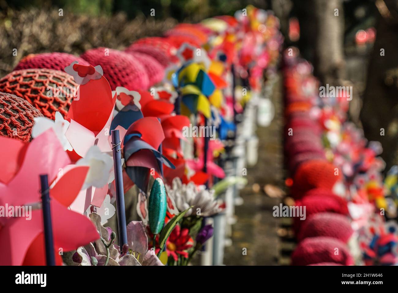 Guardian deity of children and a windmill. Shooting Location: Tokyo ...