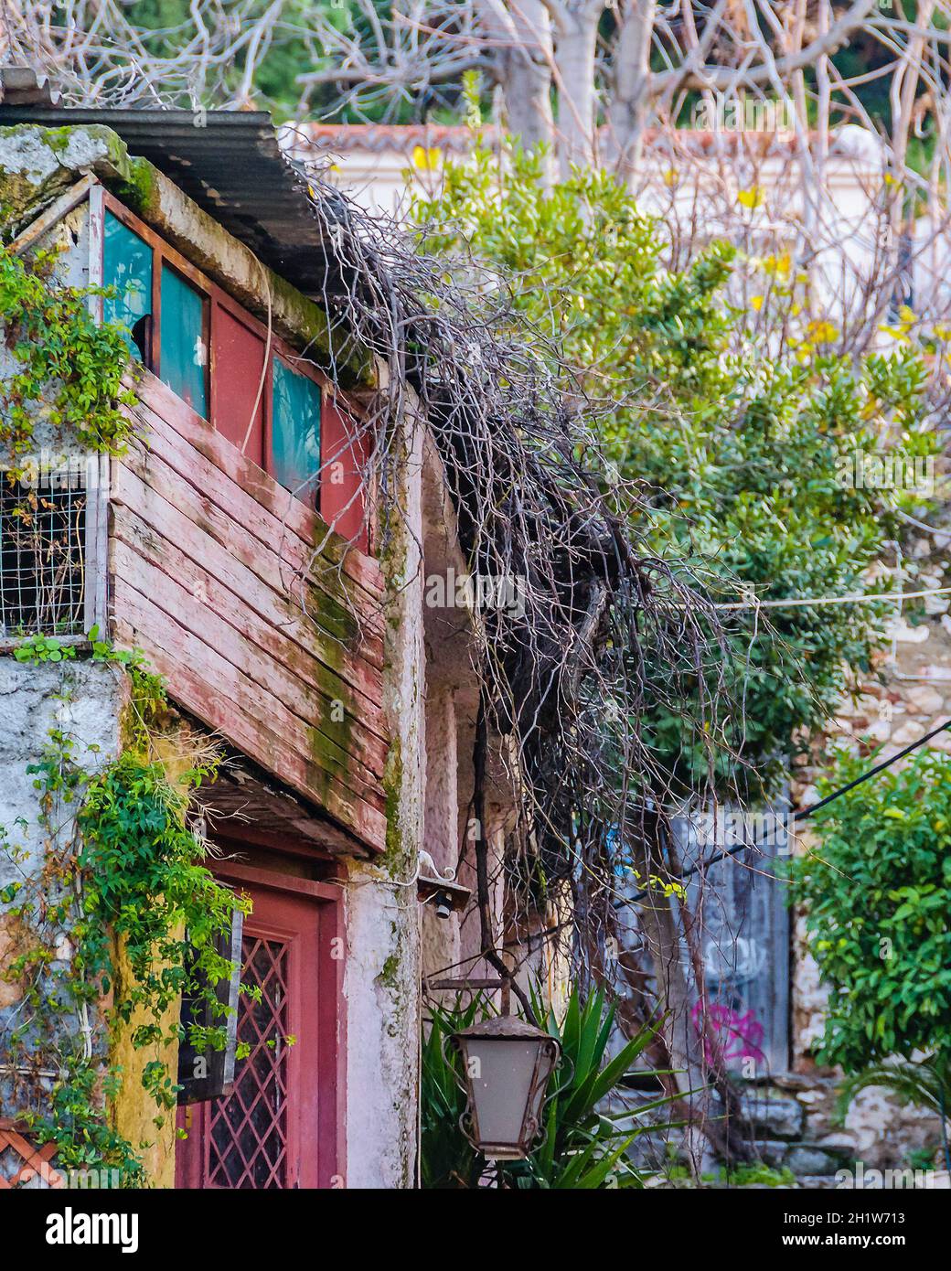 Rustic houses at famous plaka district, athens, greece Stock Photo - Alamy