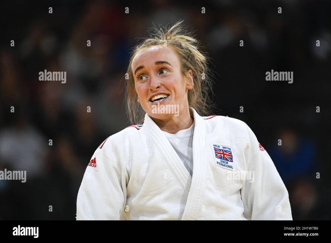 Women -63 kg, Lucy Renshall of Great Britain Silver medal celebrates ...