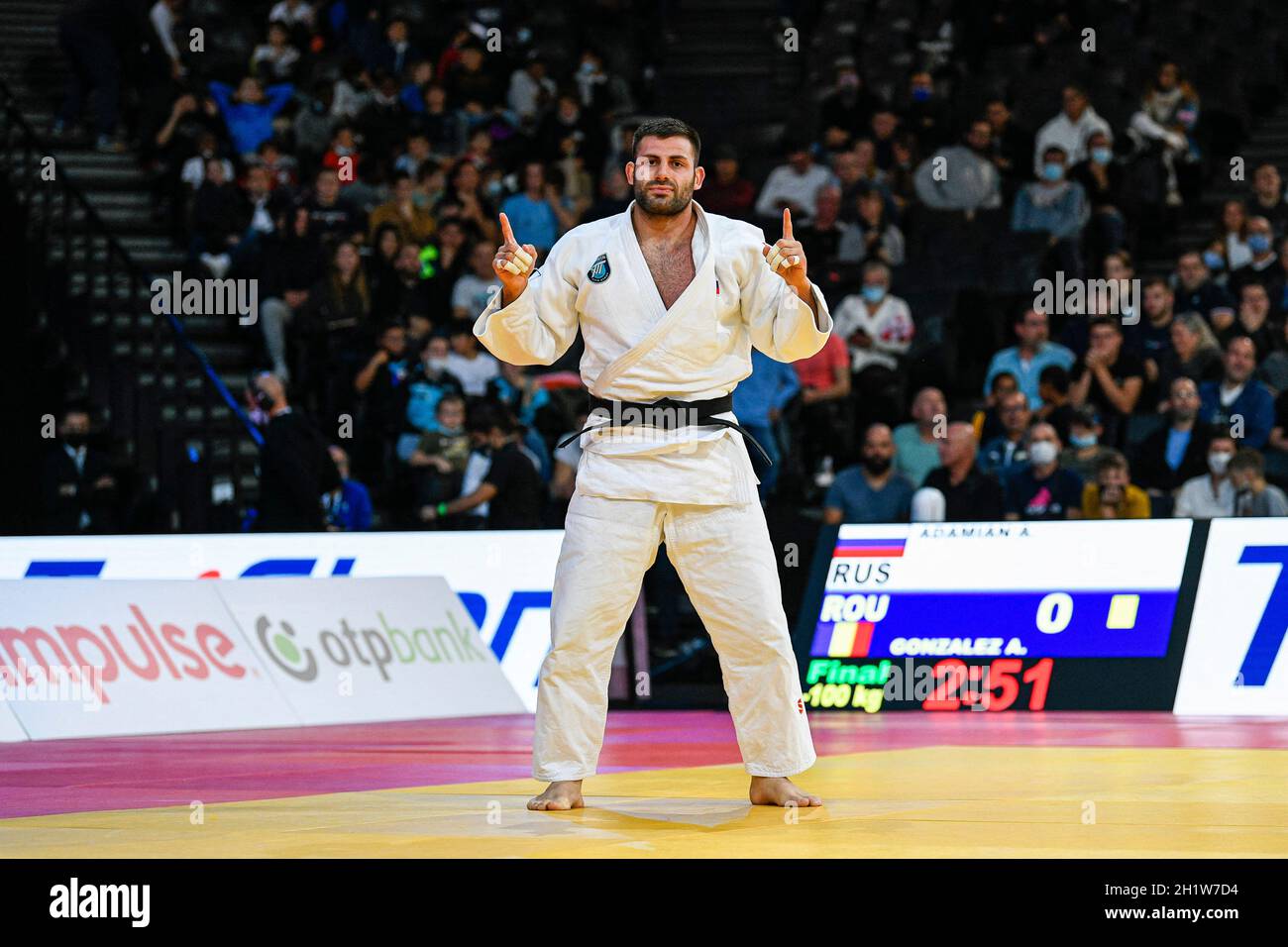 Men -100 kg, Arman ADAMIAN of Russia gold medal celebrates during the ...