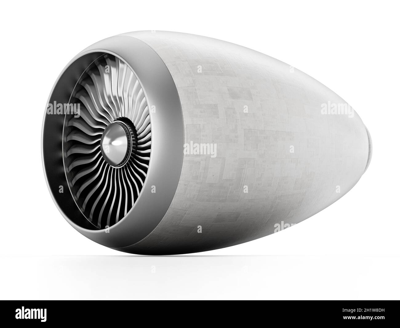 Jet engine isolated on white background. 3D illustration Stock Photo ...