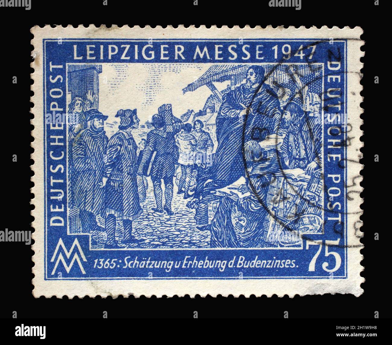 Stamp printed in Germany, American-British-Soviet Occupation (Trizone ...