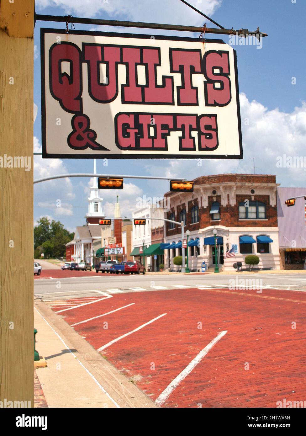 Sign in Small Rural Texas Town Stock Photo - Alamy
