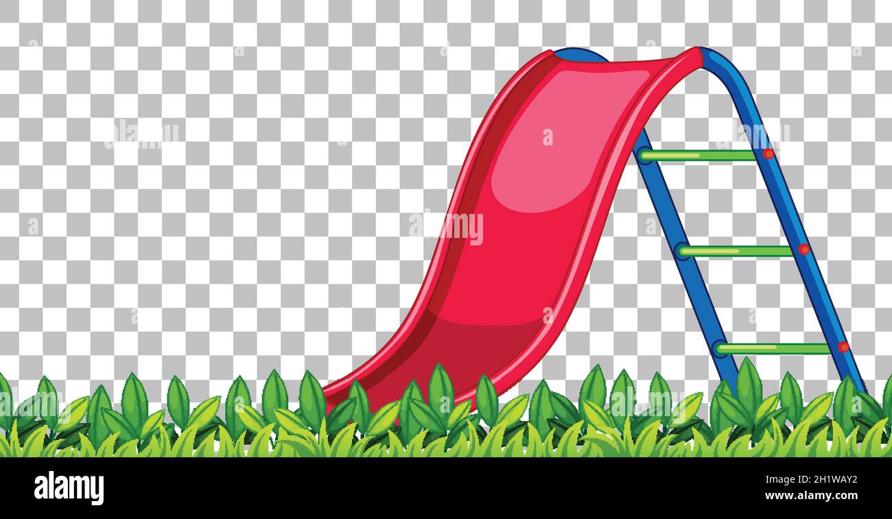 Slide playground on transparent background illustration Stock Vector ...