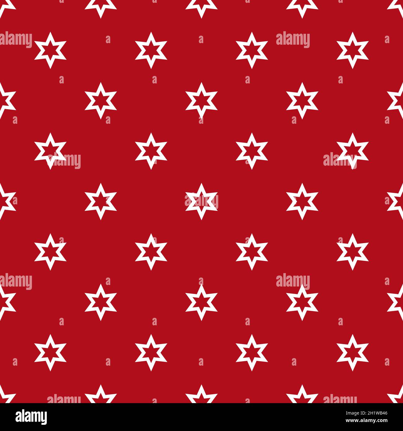 Seamless pattern of white stars on a red background Stock Vector Image ...