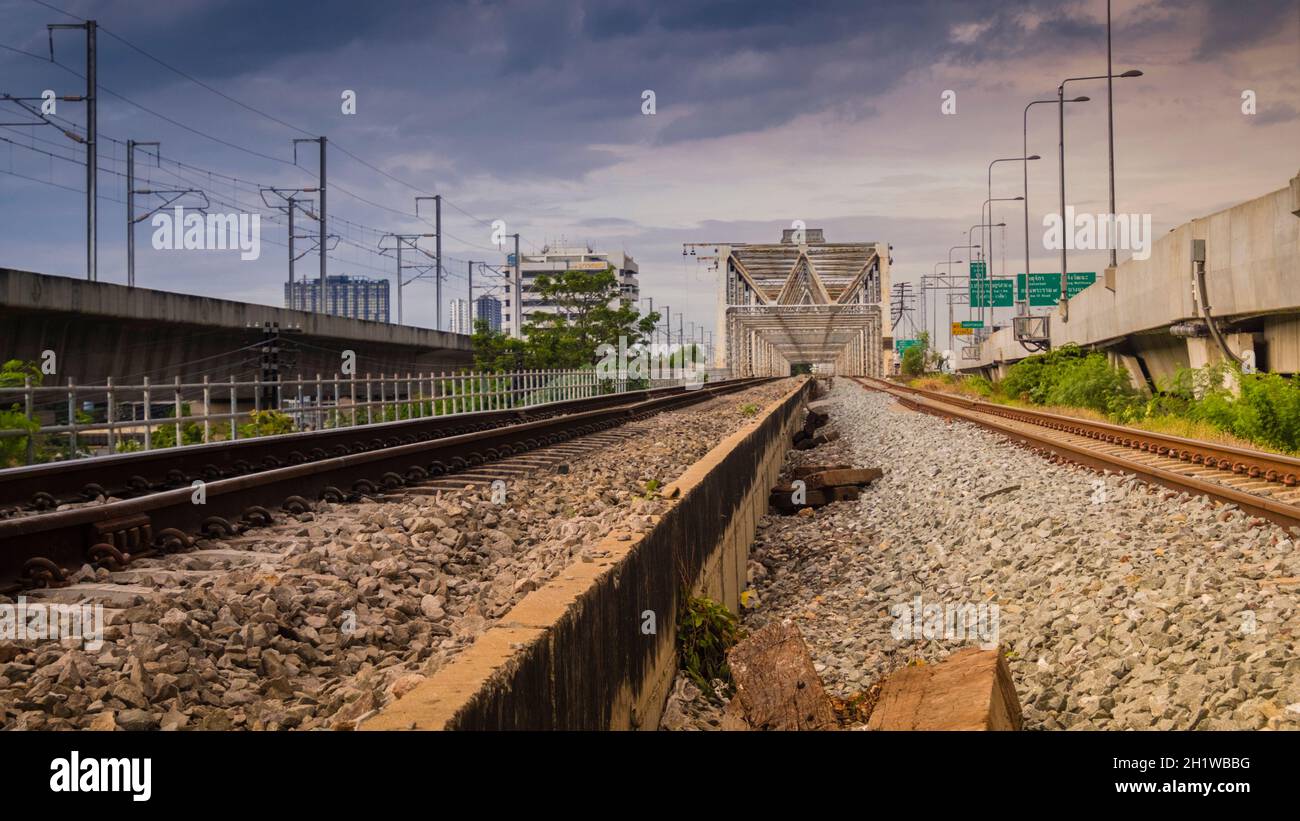 industrial concept background. Railroad travel, railway tourism ...