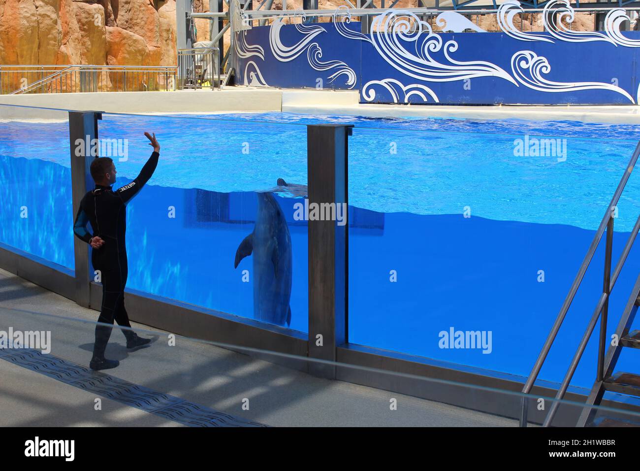 Belek, Antalya, Turkey - May 15, 2021: The Dolphins on creative ...
