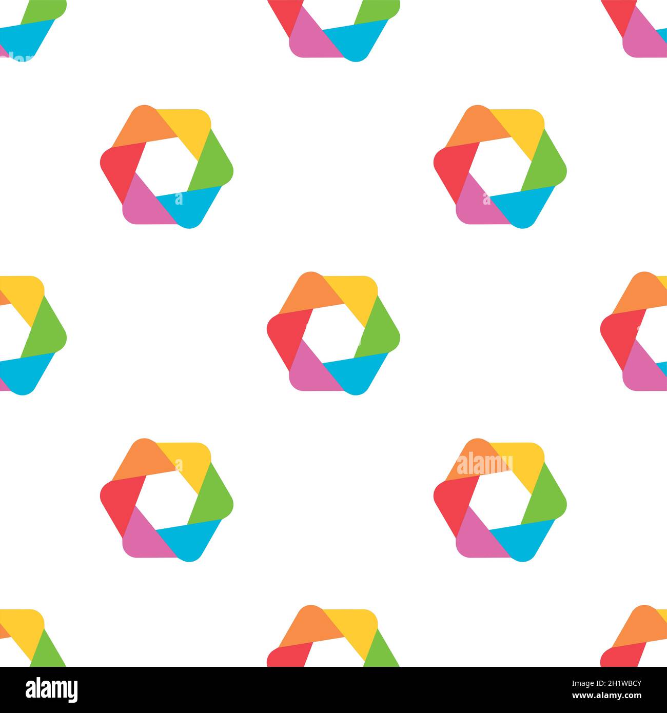 Multicolored Abstract Circle Pattern Seamless Background Texture Repeat