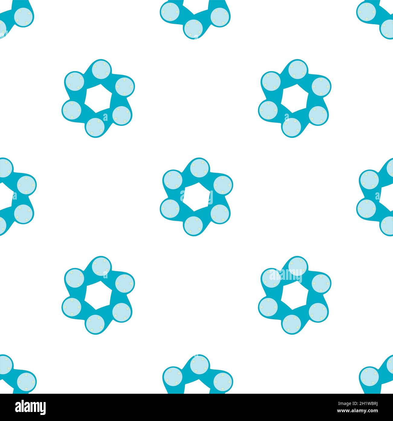 Blue abstract circle pattern seamless background texture repeat ...