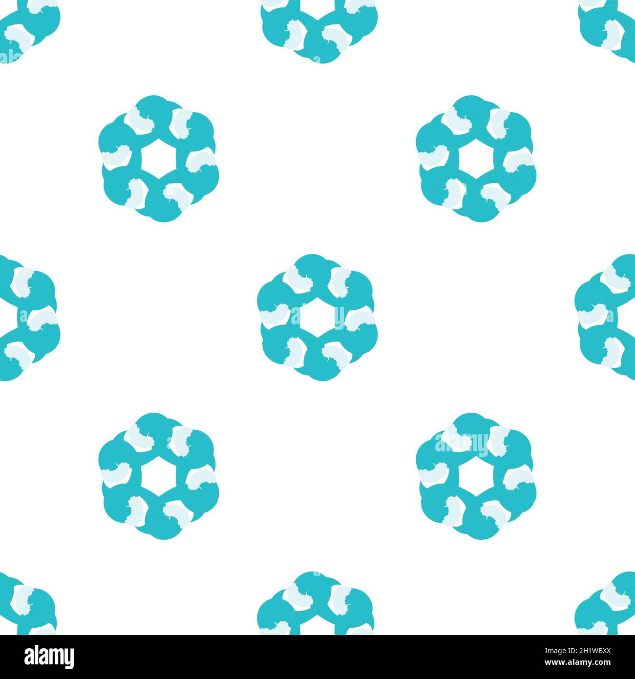 Light sky blue abstract circle pattern seamless background texture ...