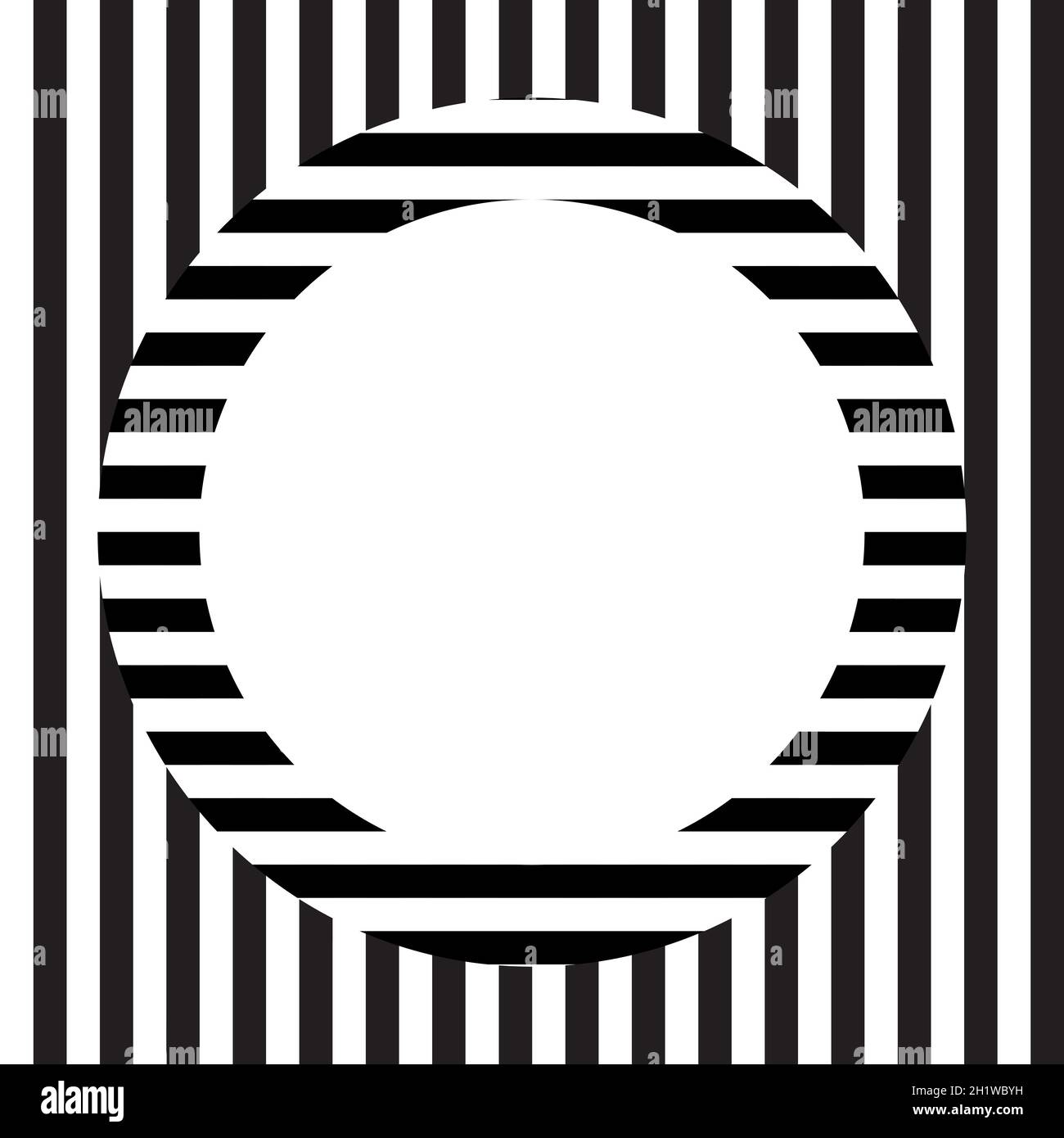 Black and white stripes pattern with text box Stock Vector Image & Art ...