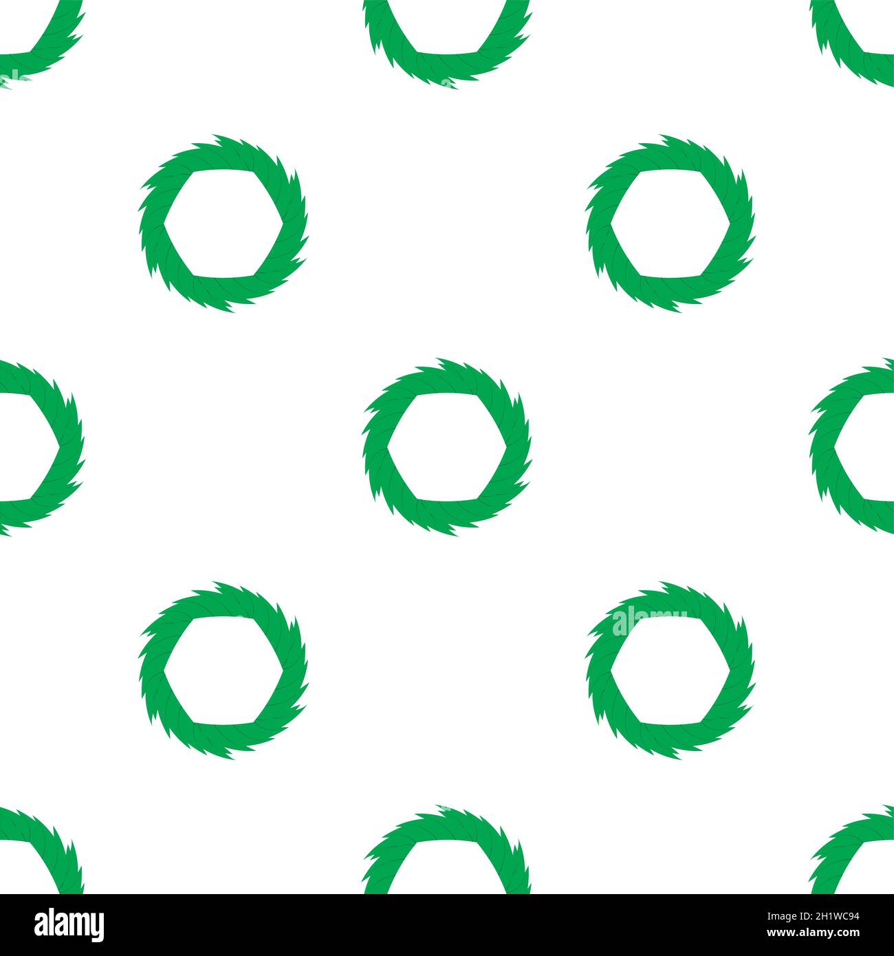Green abstract circle pattern seamless background texture repeat ...