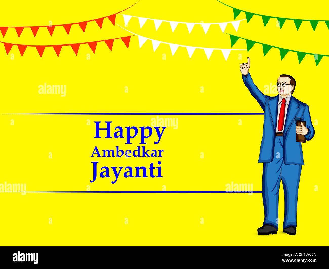 Dr b r ambedkar indian flag hi-res stock photography and images - Alamy