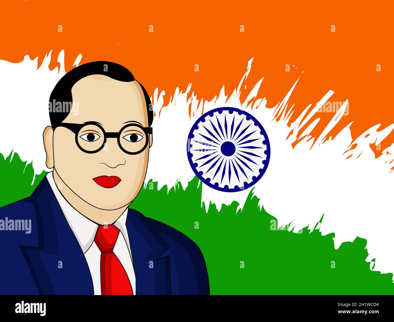 Dr b r ambedkar indian flag hi-res stock photography and images - Alamy