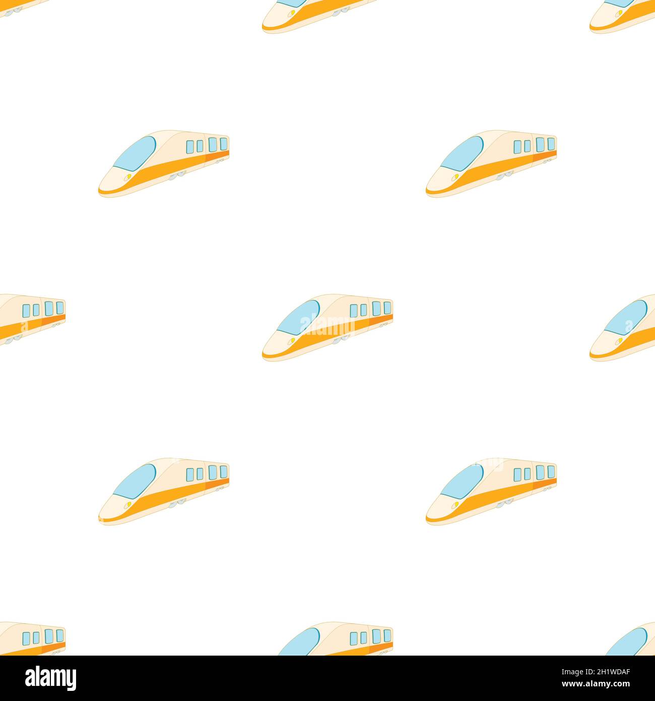 Modern high speed passenger commuter train pattern seamless background ...