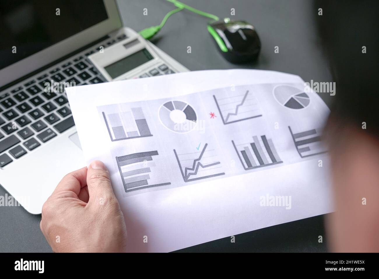 Financial data analysis graphs charts hi-res stock photography and ...