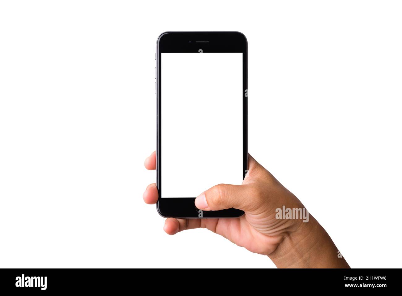 Female hand holds modern Cut Out Stock Images & Pictures - Alamy