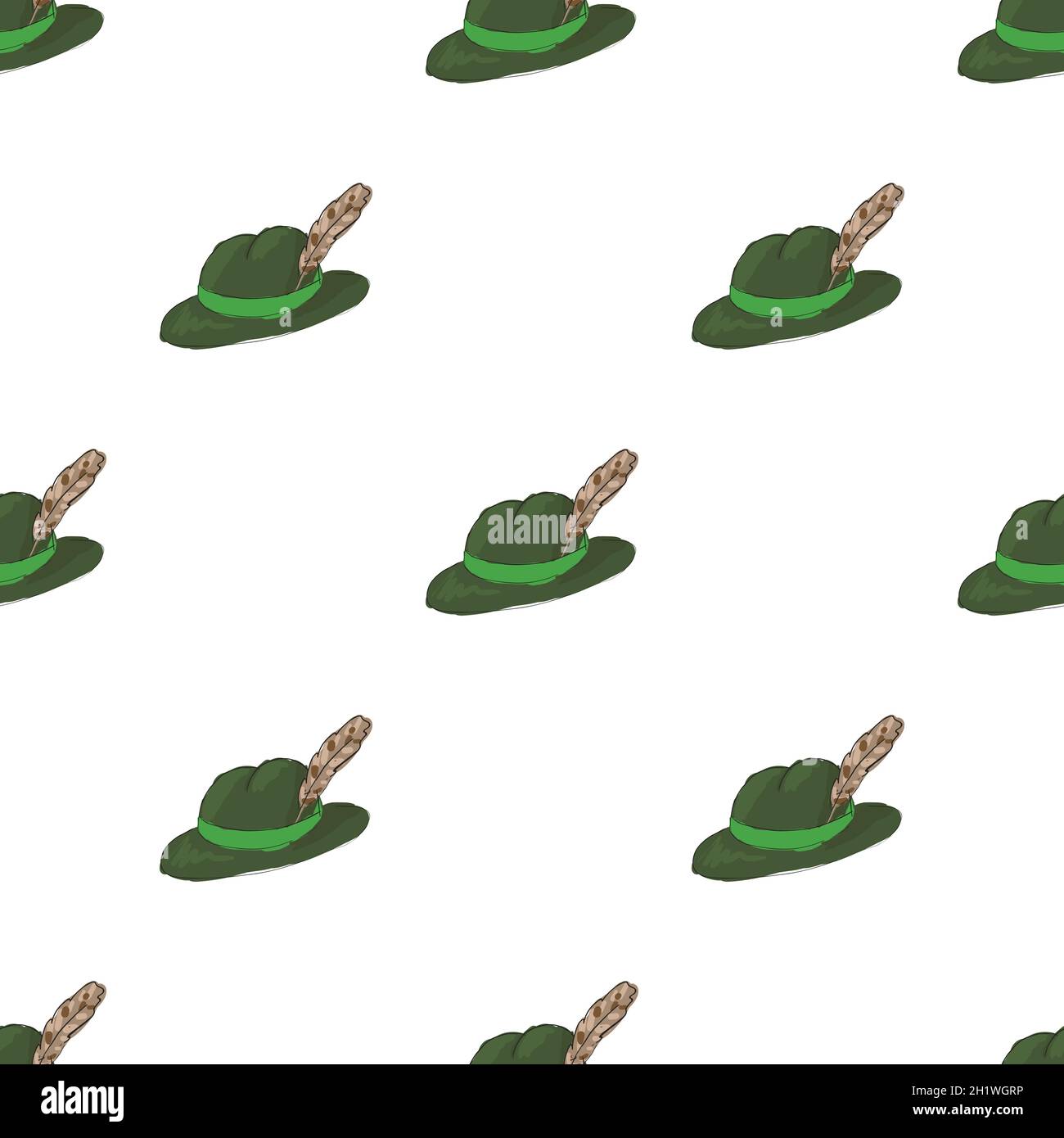 Irish hat pattern seamless background texture repeat wallpaper ...