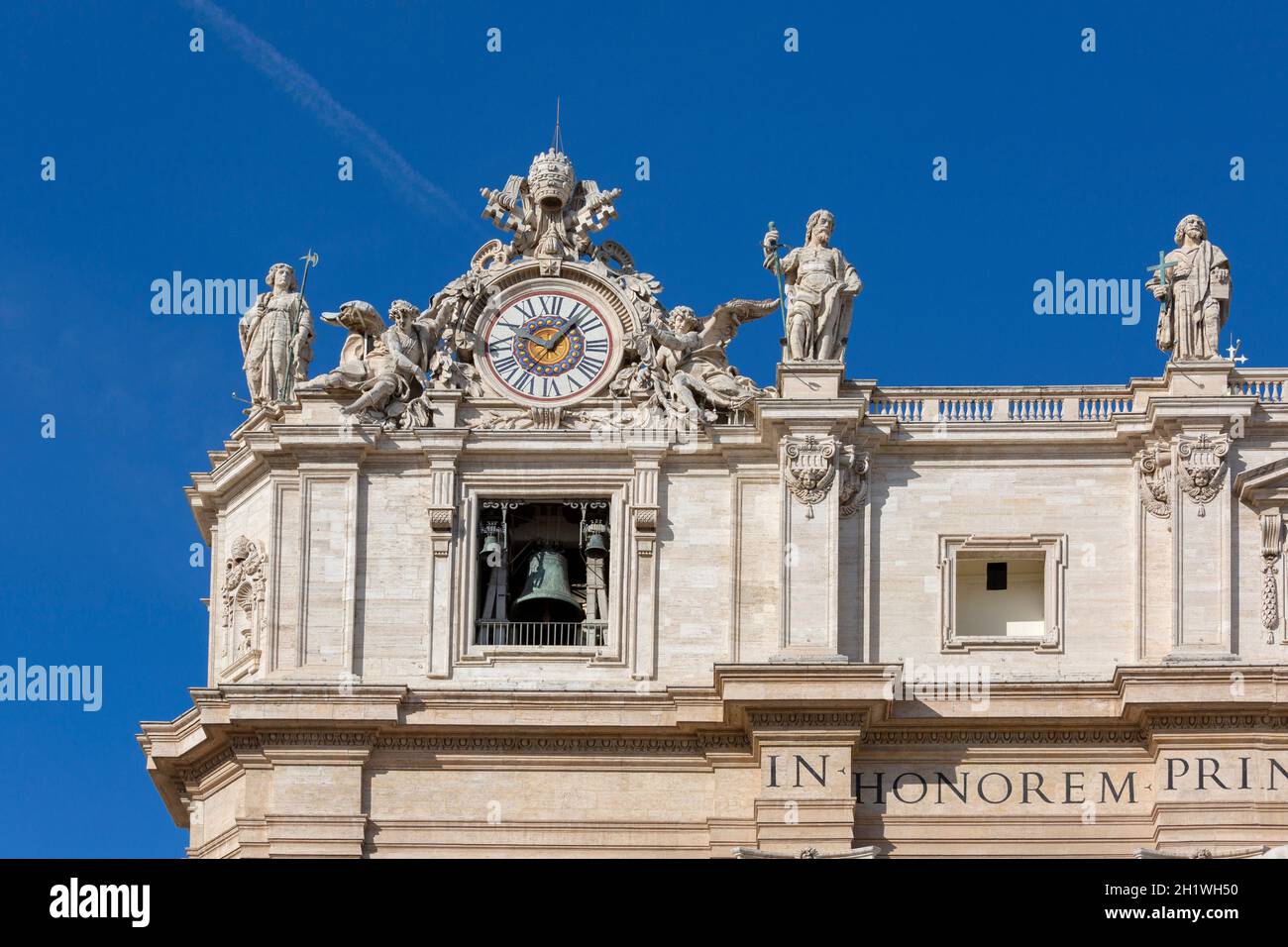 Vatican, Rome, Italy - October 9, 2020: Facade of Saint Peter's ...
