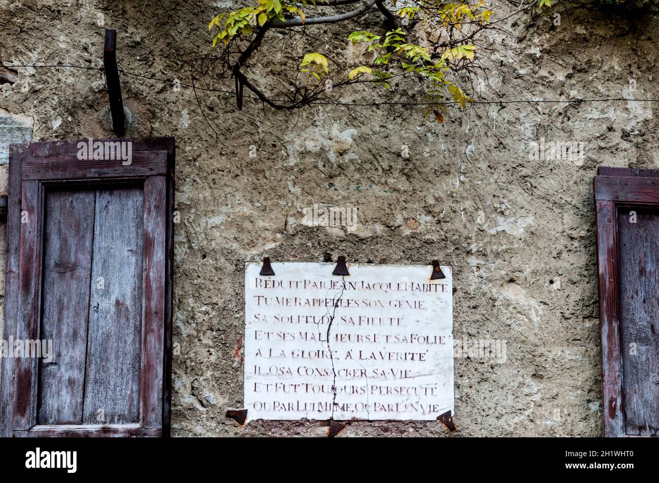 Jean jacques rousseau house hi-res stock photography and images - Alamy