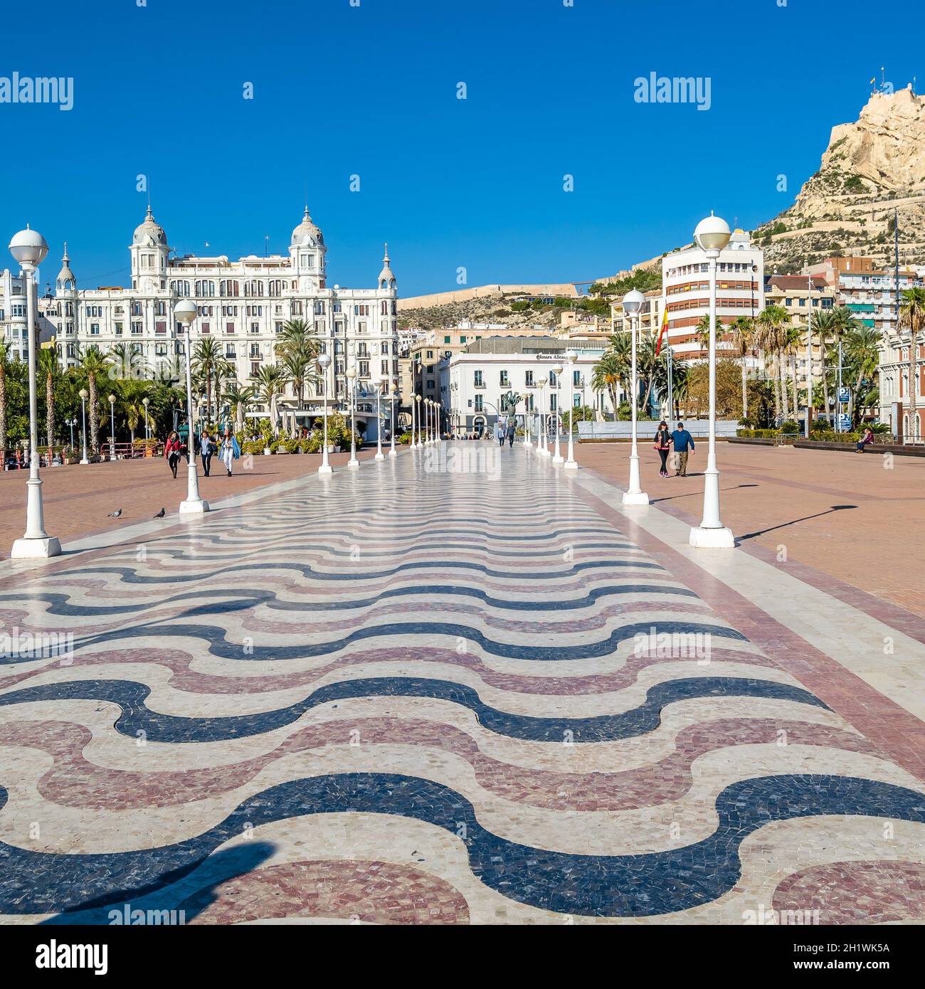 ALICANTE, SPAIN - DECEMBER 30, 2018: Cityscape of the Mediterranean ...