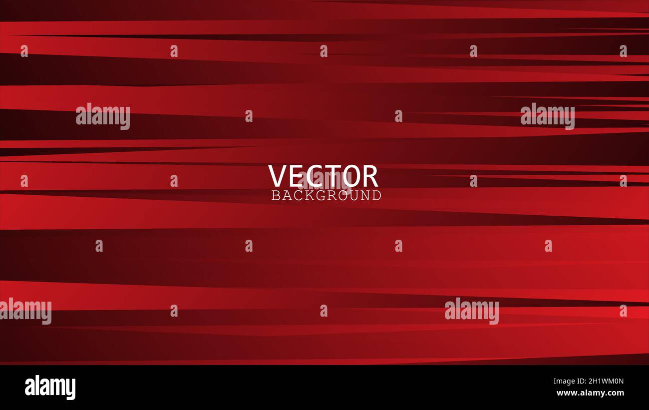abstract red background. horizontal lines and strips Stock Vector Image ...