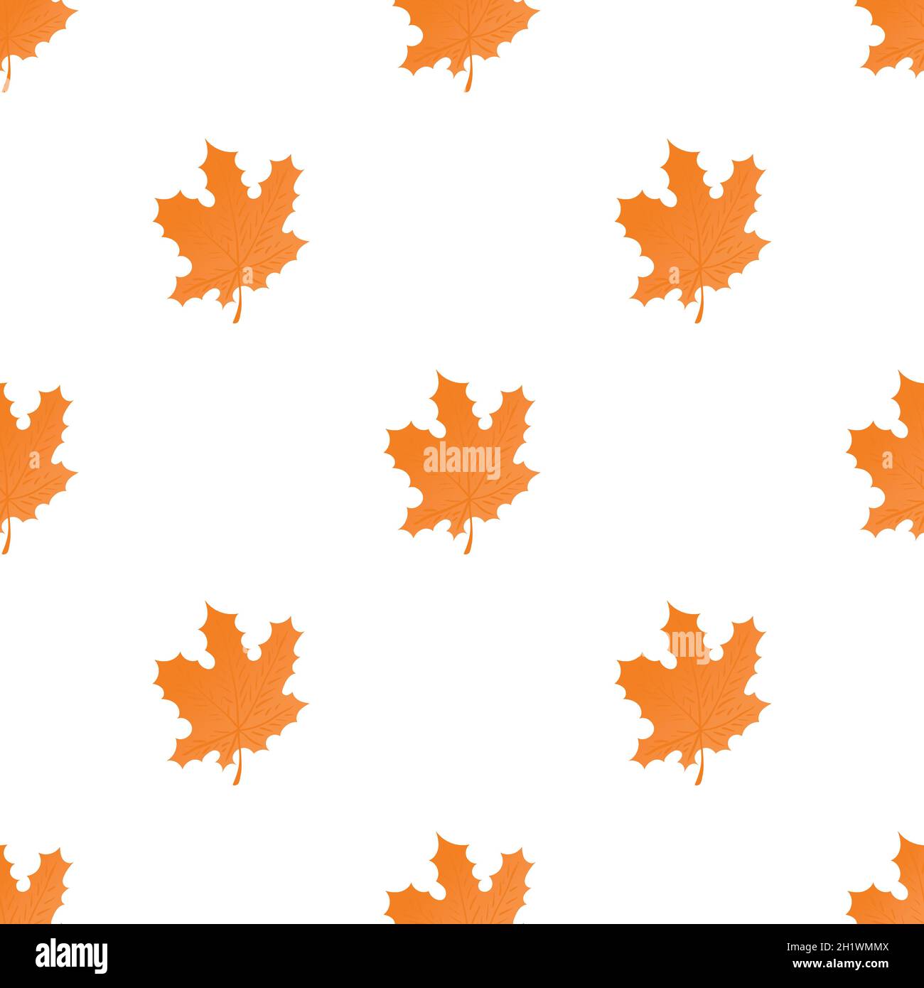 Orange maple leaf pattern seamless background texture repeat wallpaper ...