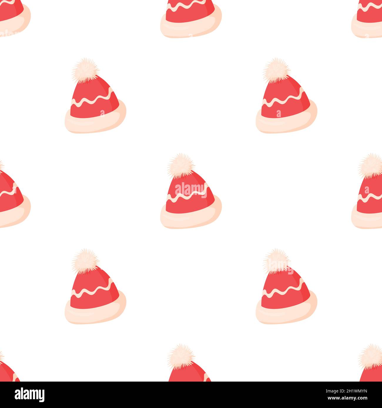 Winter hat pattern seamless background texture repeat wallpaper ...