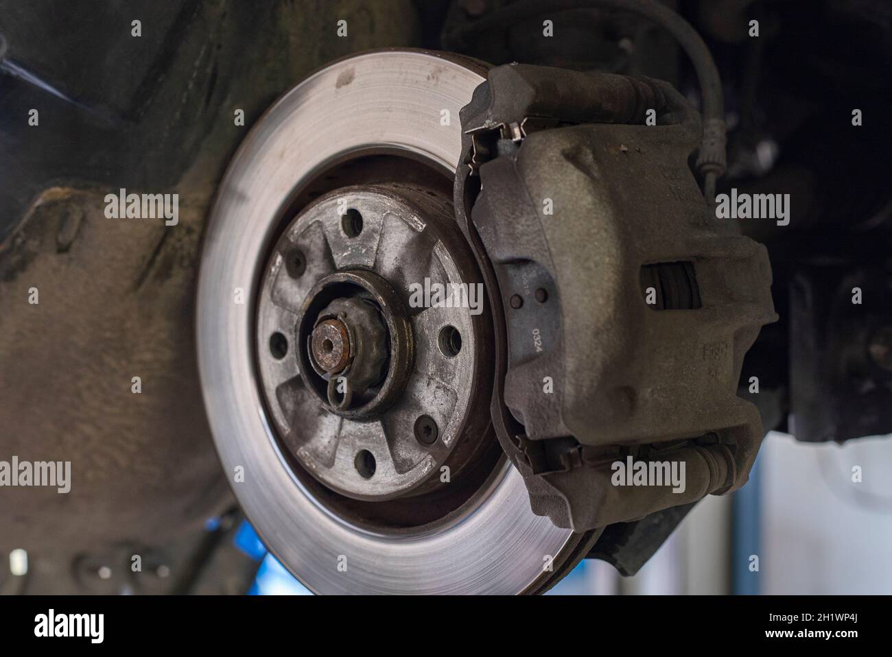 Brake disk disassembled detail ready for maintenance Stock Photo - Alamy