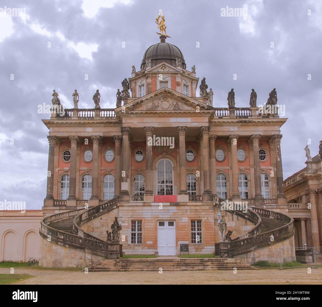 Ruins of the Neues Palais new royal palace in Park Sanssouci in Potsdam ...