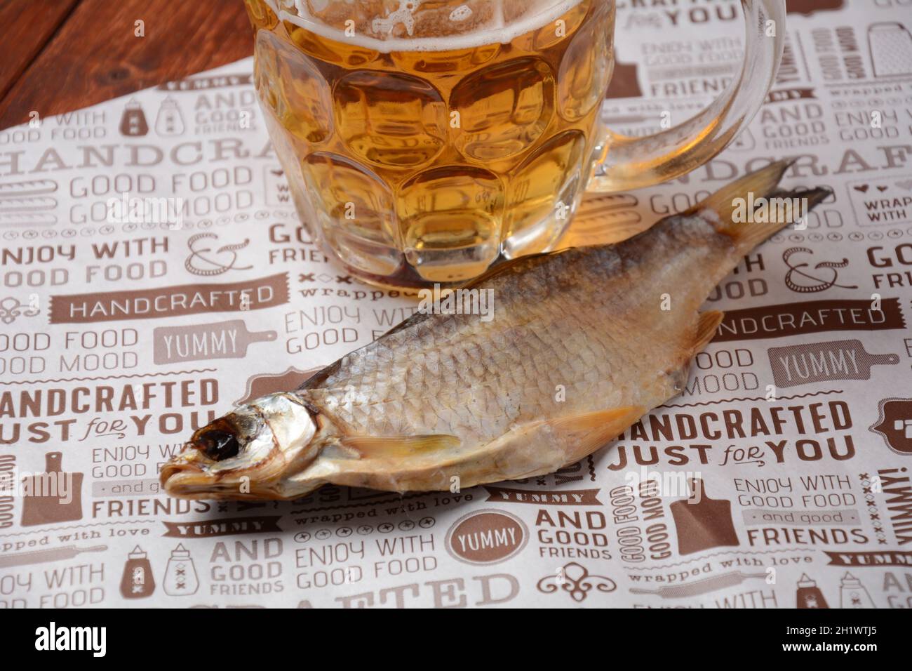 Beer mug dried fish hi-res stock photography and images - Alamy
