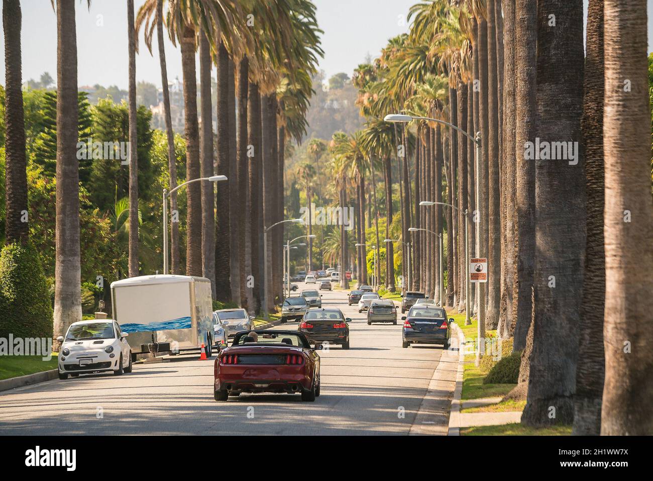 Streets of Beverly Hills in California USA Stock Photo - Alamy