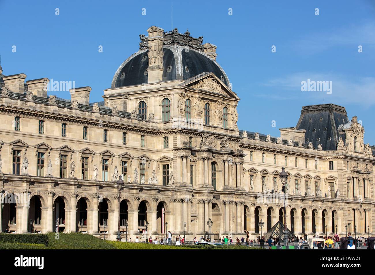Paris - The Louvre Museum. Louvre is one of the biggest Museum in the ...