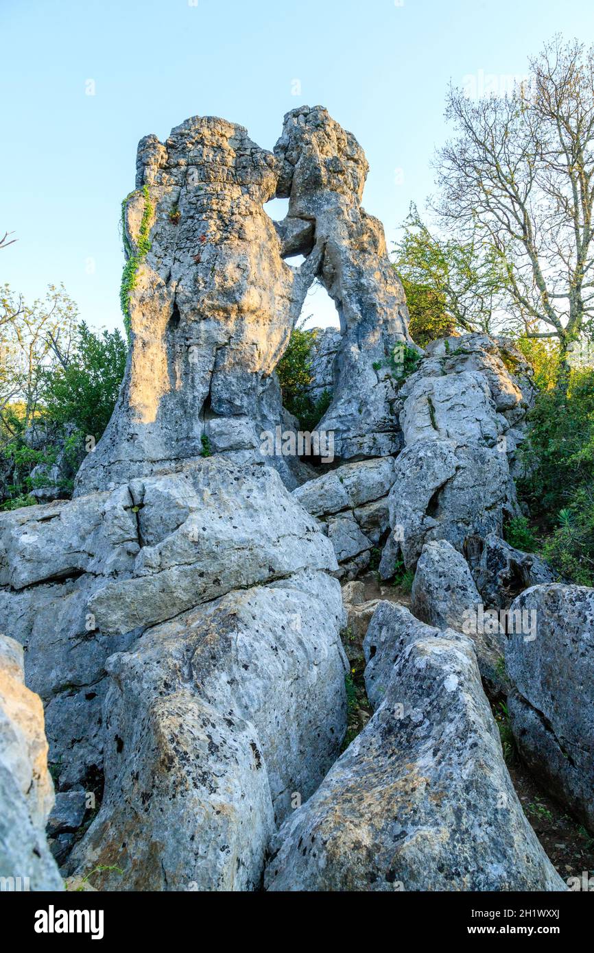 France, Ardeche, Parc naturel regional des Monts d'Ardeche (Monts d ...