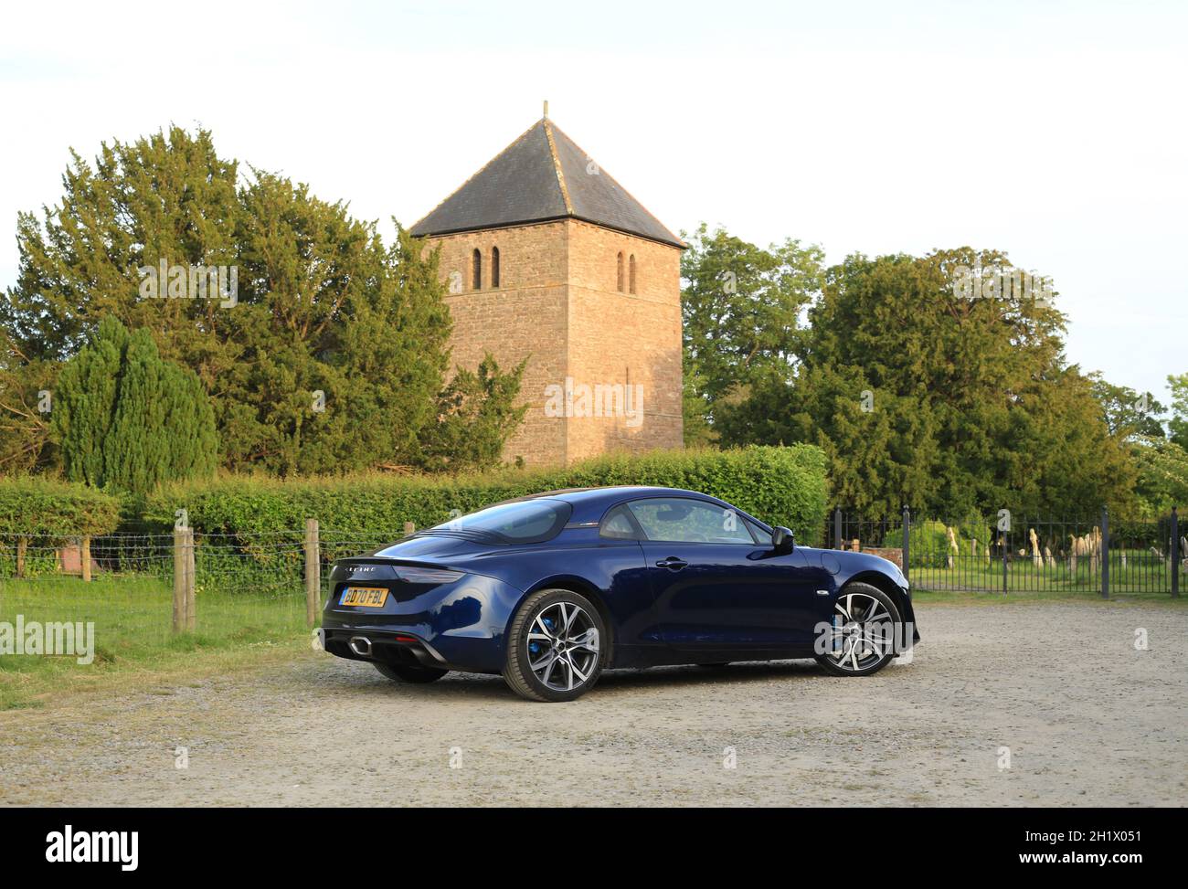2020 Alpine A110 in blue Stock Photo - Alamy