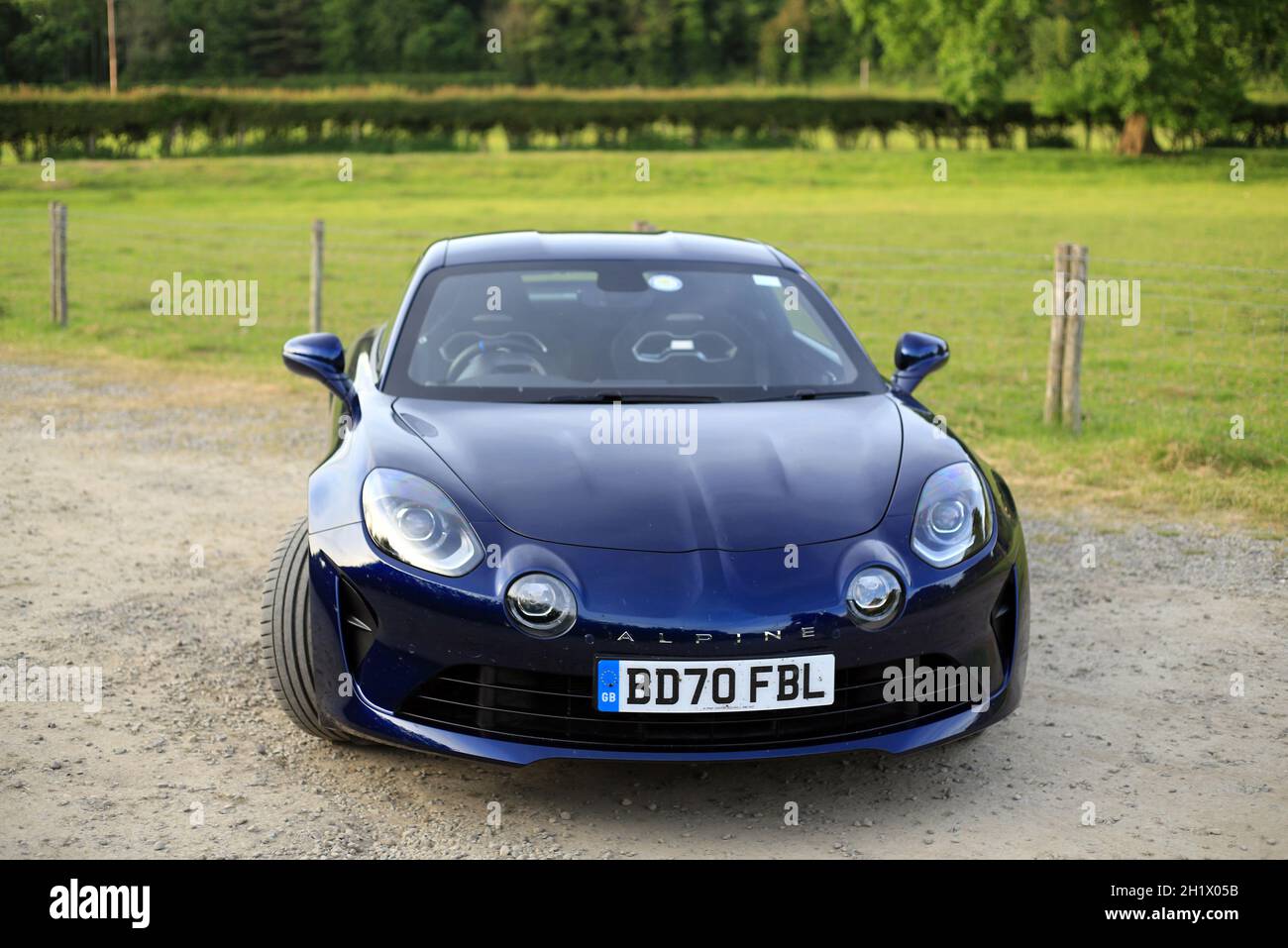 2020 Alpine A110 in blue Stock Photo - Alamy
