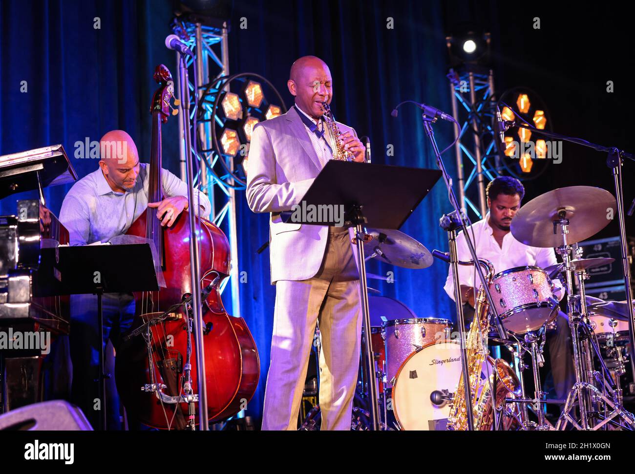 Cracow, Poland - July 11, 2021: Branford Marsalis Quartet live at 26rd ...