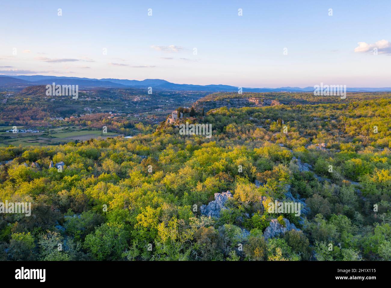 France, Ardeche, Parc naturel regional des Monts d'Ardeche (Monts d ...